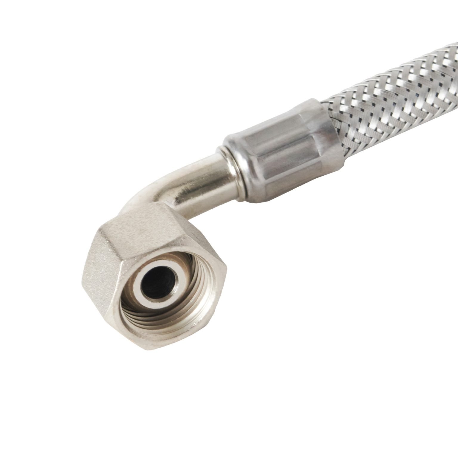 S. STEEL FLEX PIPE 26 CM 1/4 FF WITH 1 CONICAL ELBOW – Italparts coffee